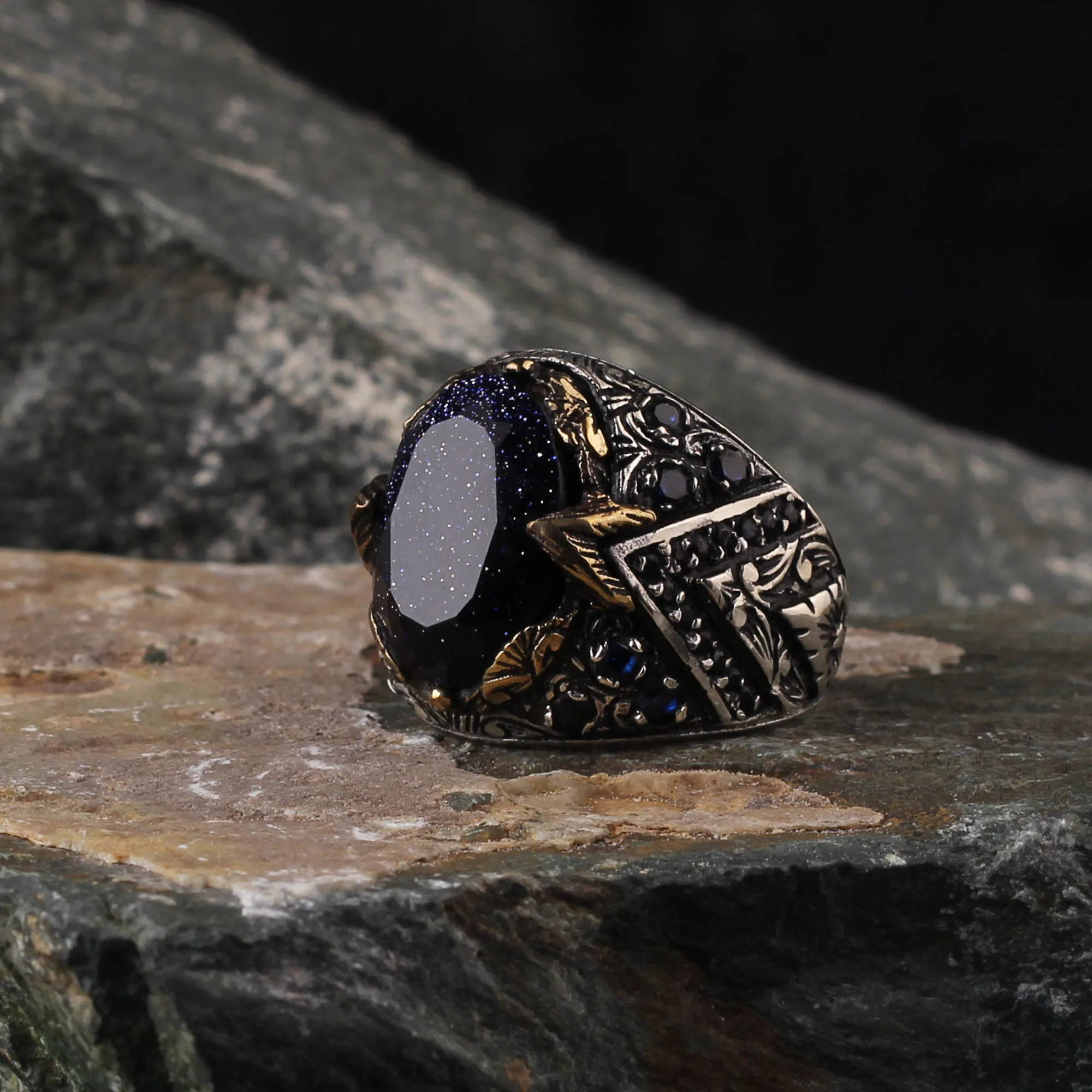 Original Lapis Lazord Stone 925 Sterling Silver Ring Handmade in a ...