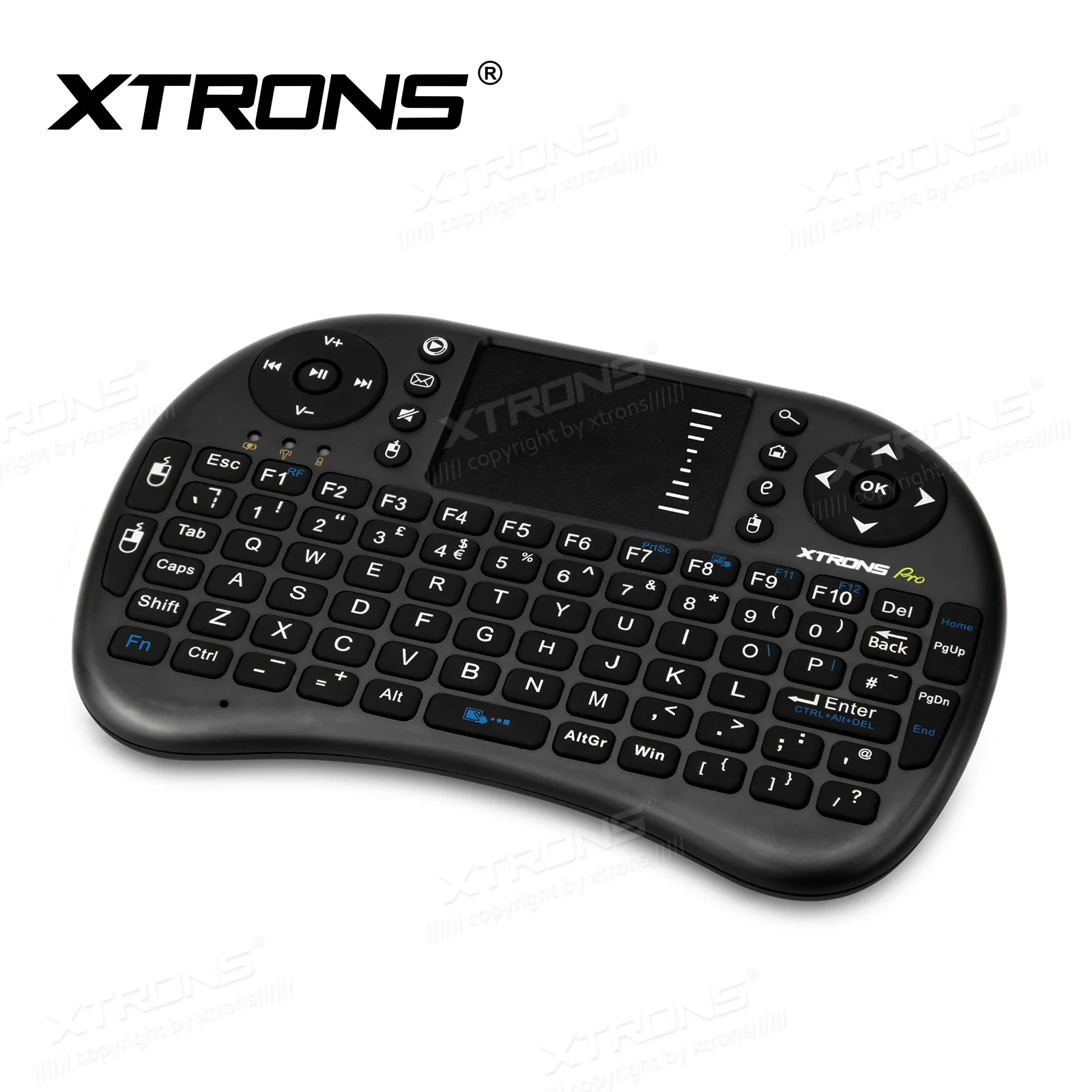 Xtrons teclado e mouse sem fio amk003, 2.4ghz, mini controle remoto ...