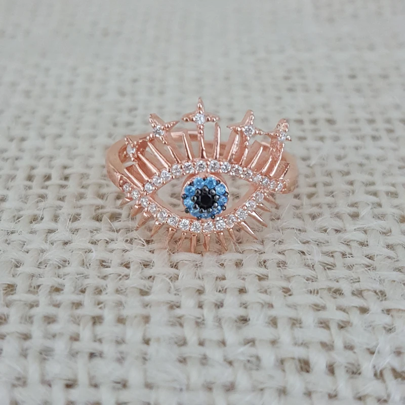 Evil Eye Ring for Women Evil Rings Star Ring Stella Ring 925 Sterling ...