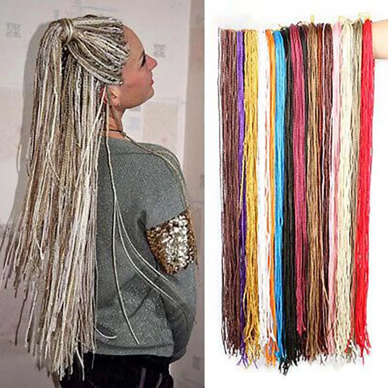 Zizi Box Braid Crochet Hair 30inches Small Braids Long Synthetic Hand ...