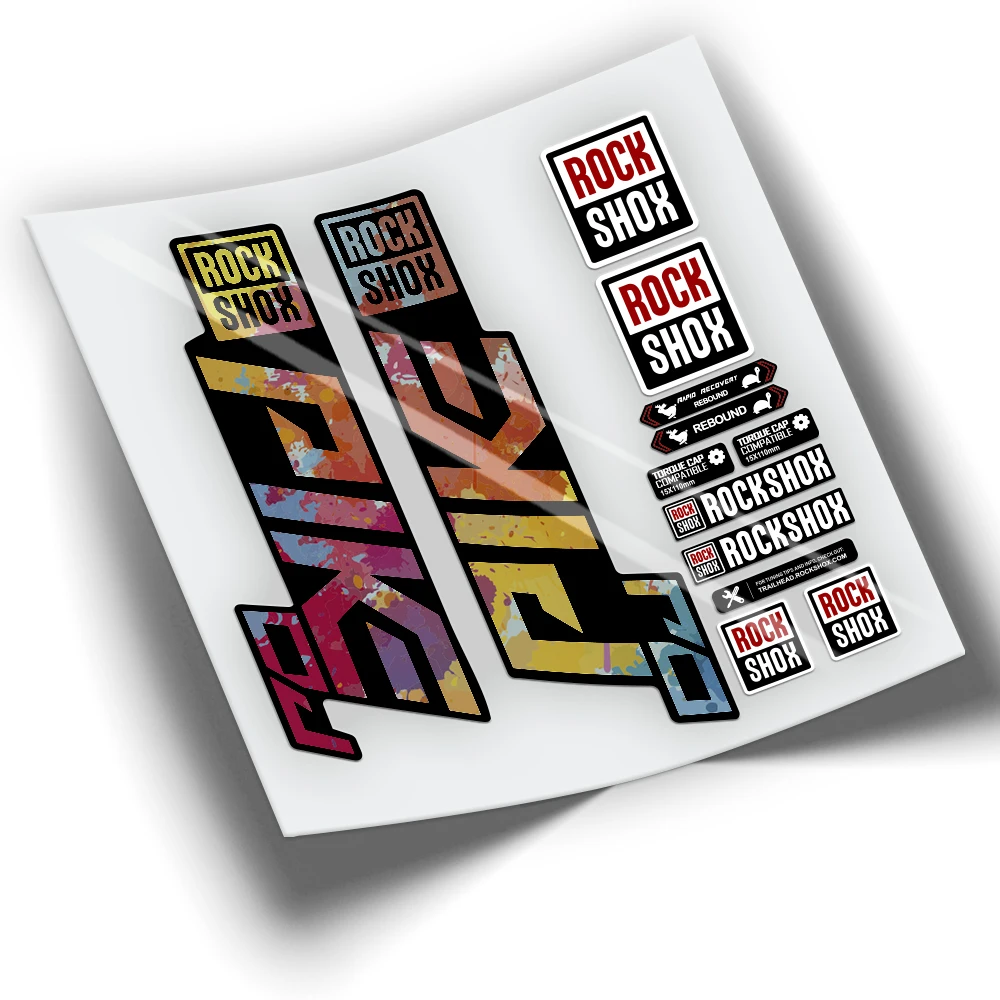Stickers bicycle ROCKSHOX PIKE DJ 2021 WP384 mountain bike stickers ...