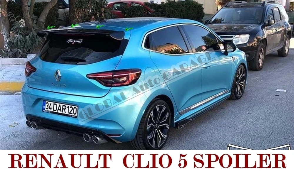 For Renault Clio 5 Spoiler 2019-2021 Auto Accessory Universal Spoilers ...