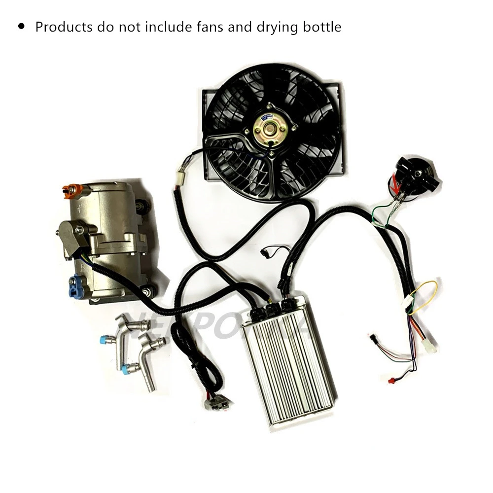 Electric Air Conditioning Compressor 12V 24V,Applicable to any vehicle ...