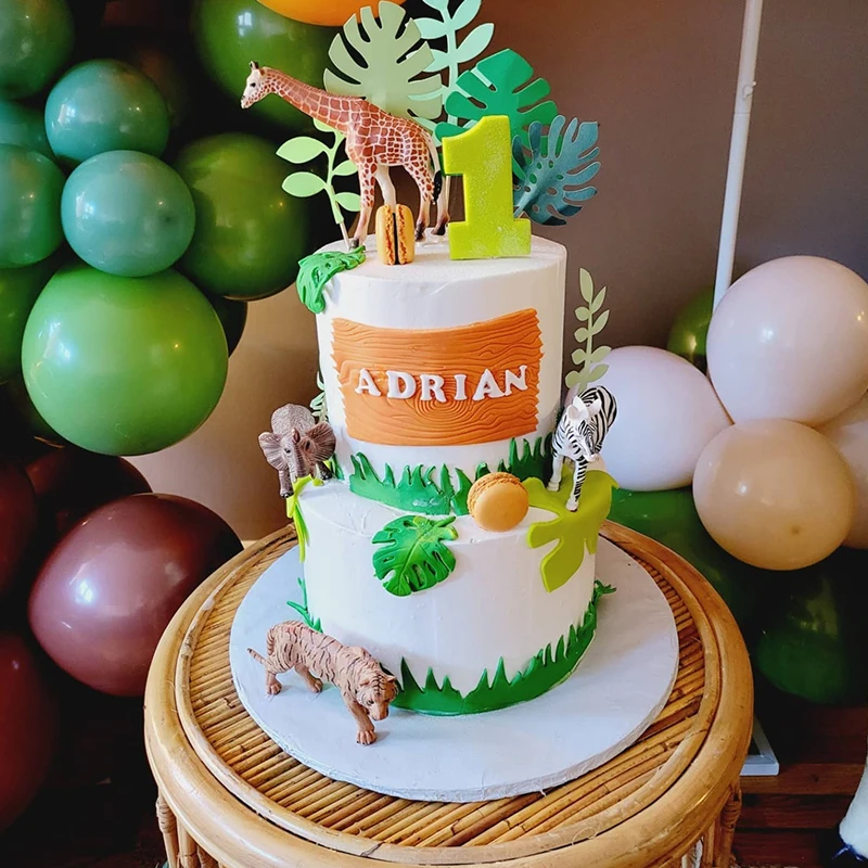 Blue Zebra Safari Cake