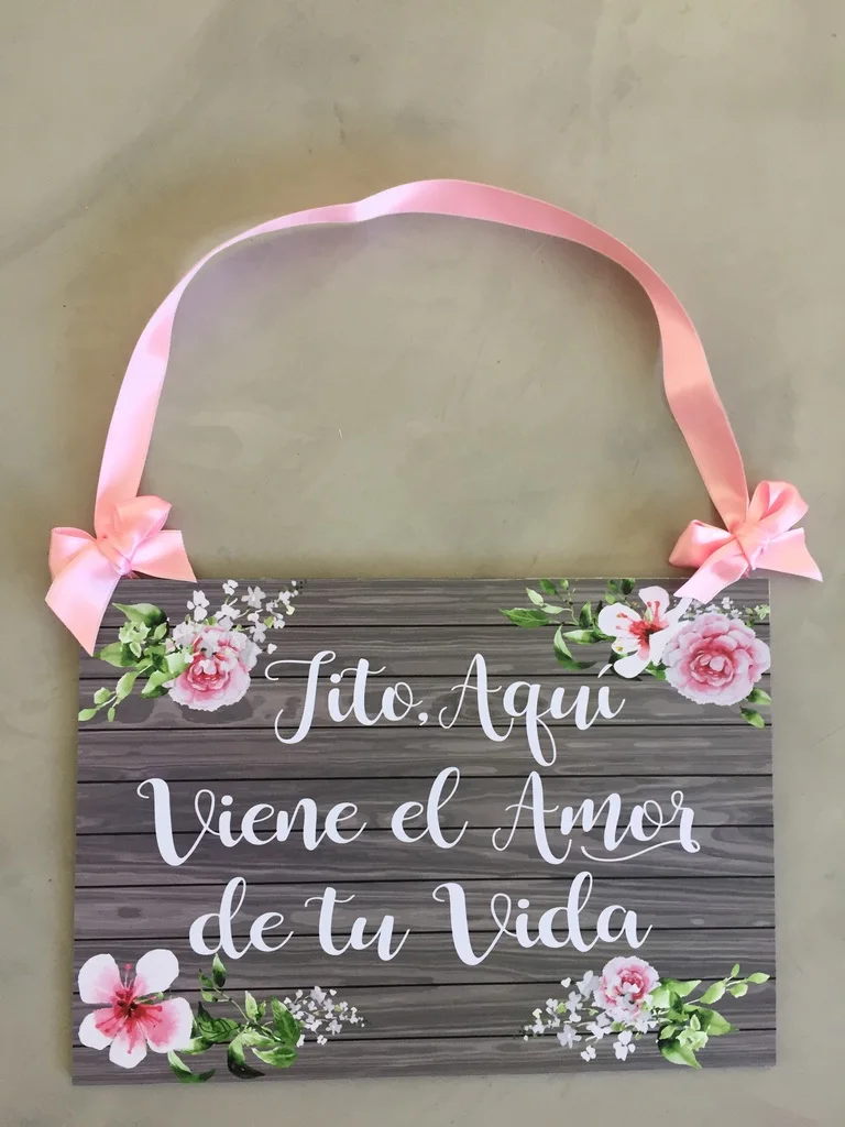 Tito Wedding Sign Here Comes the Love of Your Life Ideal for Events ...