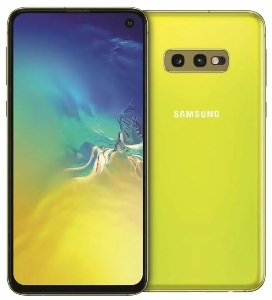 Смартфон Samsung Galaxy S10e SM-G970F 128Gb 6Gb желтый 3G 4G 2Sim 5.8 ...