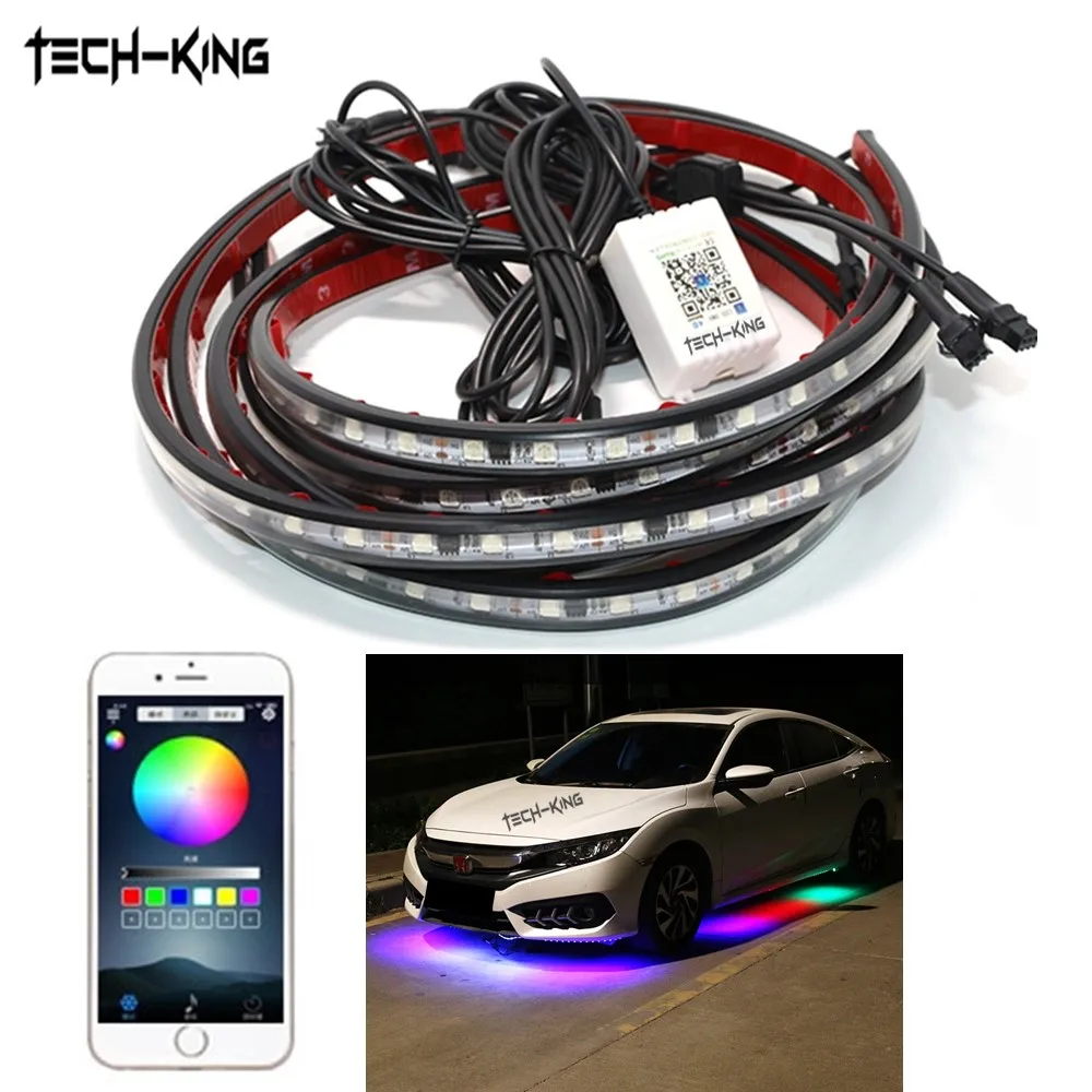 Car Led Neon Under Glow Light, App Control High Intensity Atmosphere ...