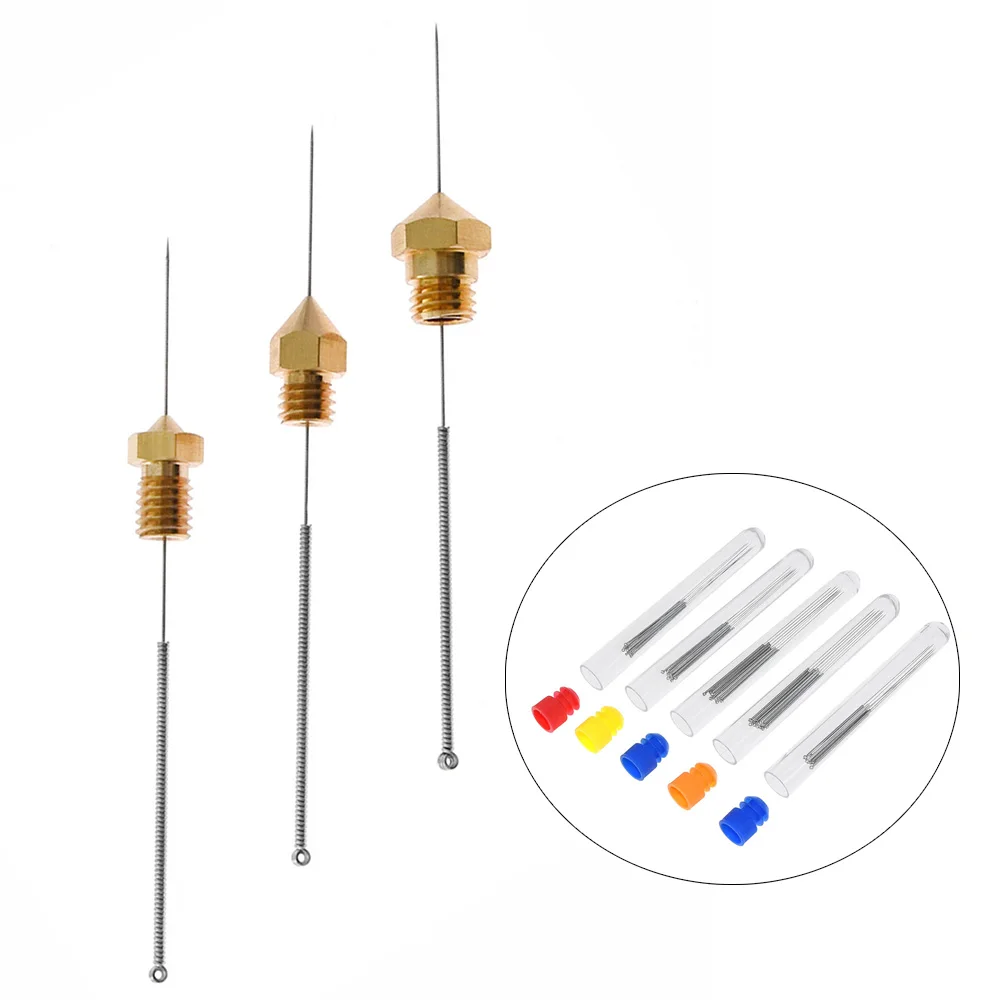 10Pcs-Edelstahl-D-se-Reinigung-Nadeln-Nadel-Werkzeug-0-2mm-0-25mm-0-3mm ...