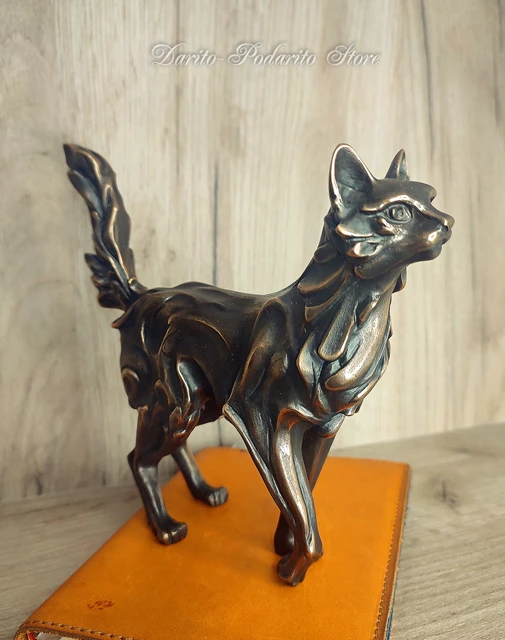 Bronze Cat Figurines