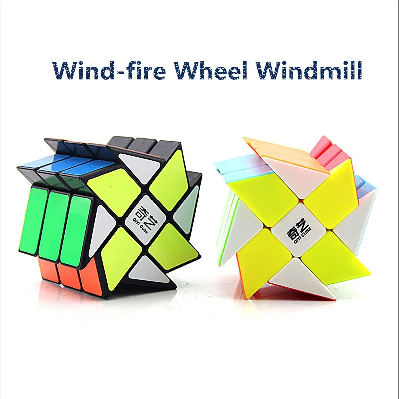Qiyi 3X3 Windmill Cube YiLeng เปลี่ยน King Kong 3X3 Fisher Cube Wind ...