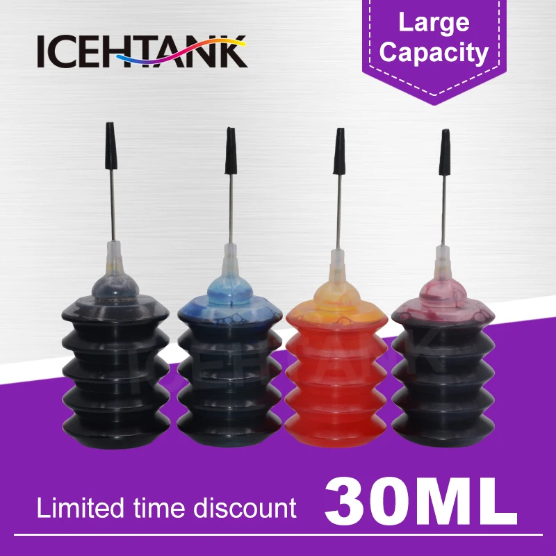 ICEHTANK-Dye-Ink-Bottle-For-30ml-Ink-Refill-Kits-For-Canon-PG-445-CL ...