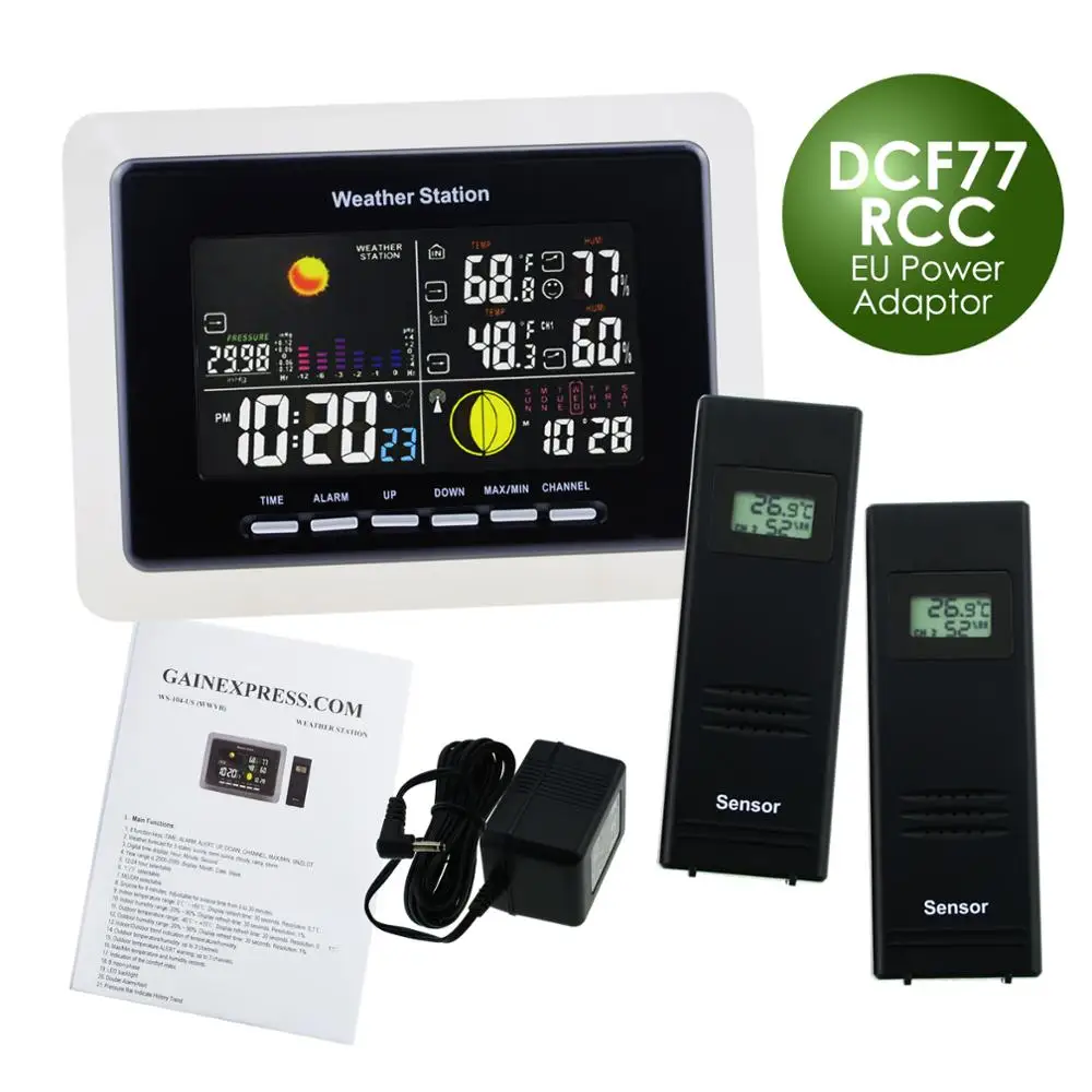 DCF77-RCC-Receiver-Wireless-Weather-Station-5-State-Forecast-Indoor ...