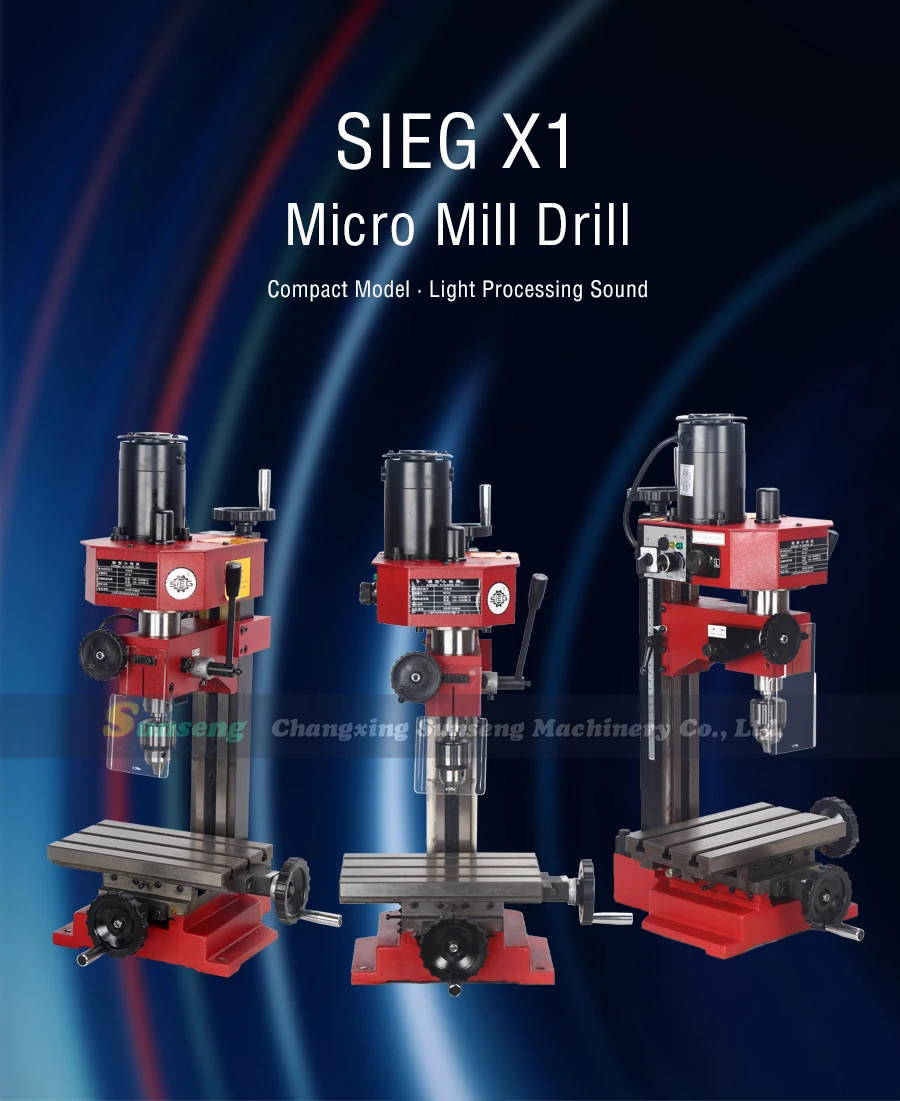 Mini Mill&drill Machine Sieg X1 220v 150w Micro Drill Machine - Milling ...