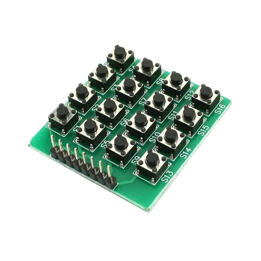 4x4 Push Button Matrix 16 Keys Touch Arduino Keyboard - Electronics ...