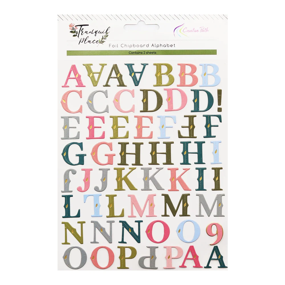 Foil Alphabet Stickers | Scrapbooking Alphabet | Chipboard Stickers ...
