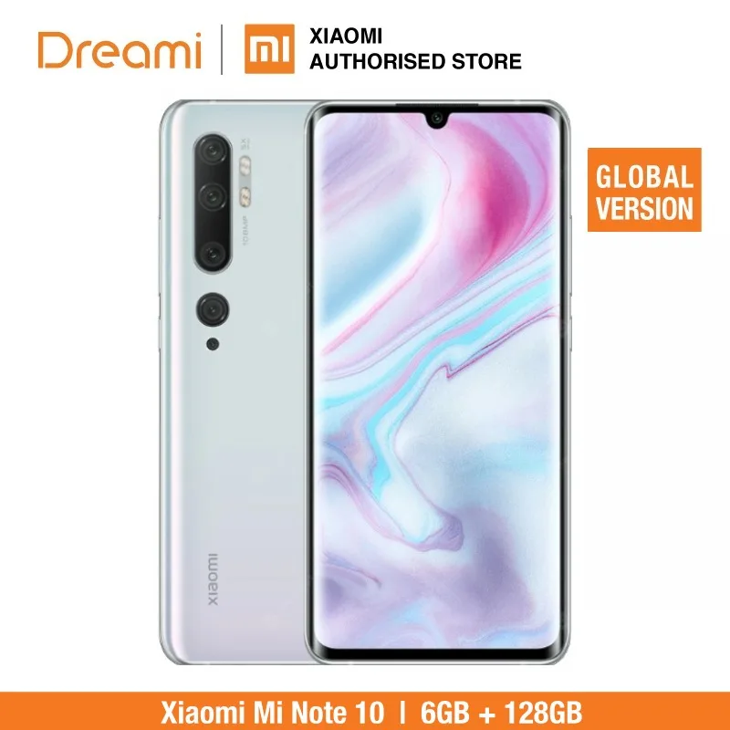Global Version Xiaomi Mi Note 10 128GB ROM 6GB RAM (Brand New and ...