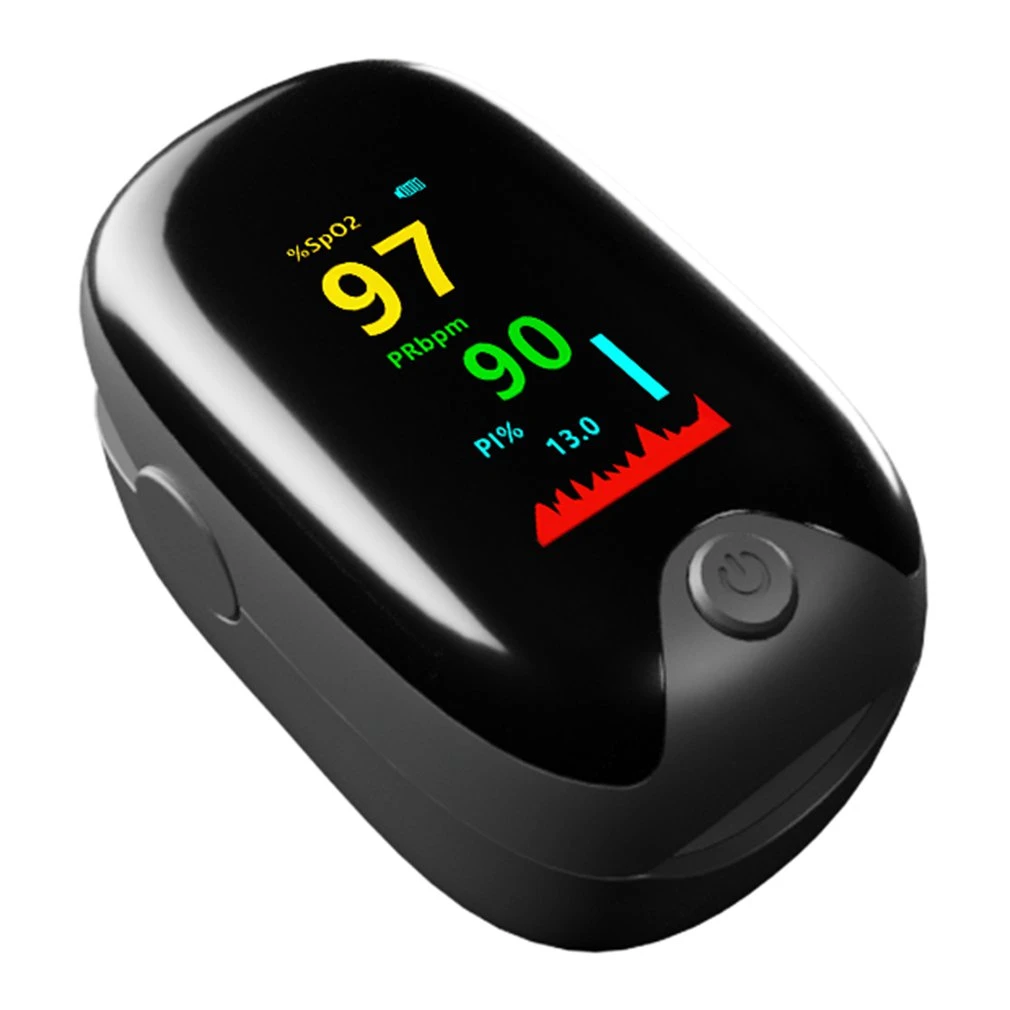 AD901 Gem Finger Pulse Oximeter Automatic Power On/Off Digital Display SPO2 PR Heart Rate ...