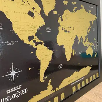 Mapa Mundi de Raspar | Unlocked | Tamanho P | Mapa de Viagens ...
