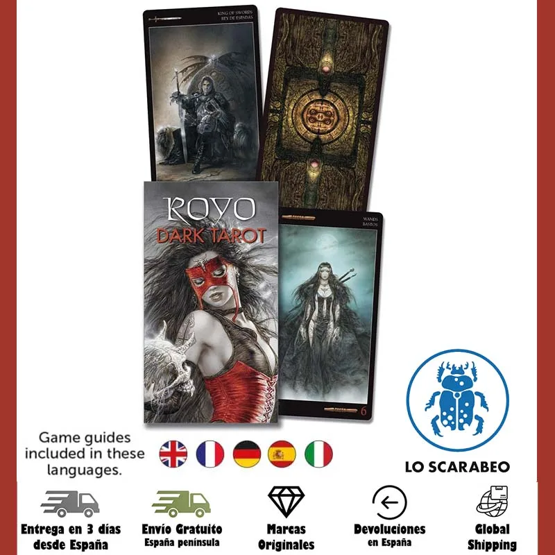 Lo Scarabeo, 78 card Tarot, Luis Royo illustrations, dark Tarot ...