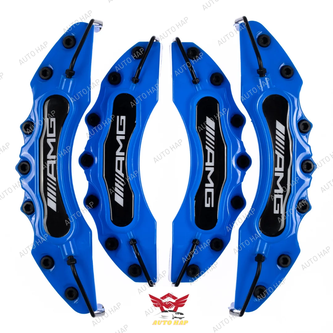 For M-BENZ AMG BLUE Brake Caliper Cover 4Pcs 16 to 21 Inches Auto ...