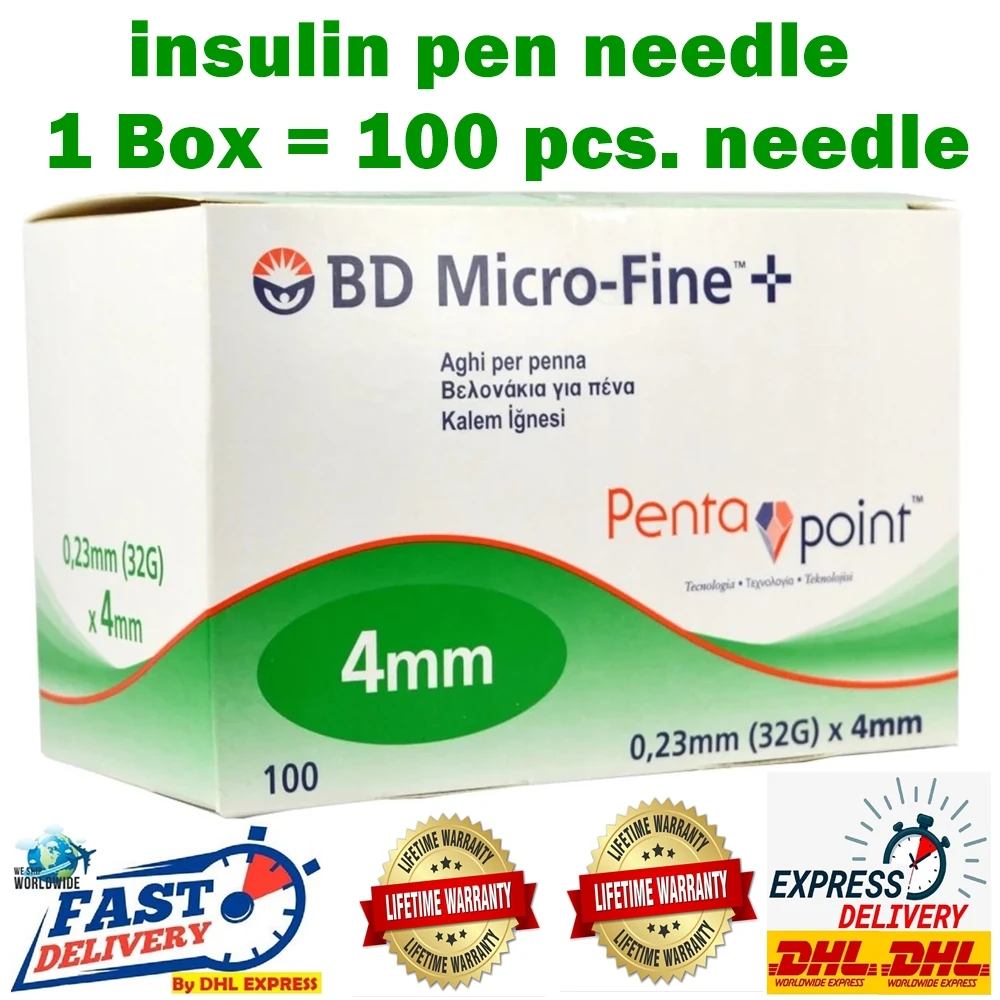 Insulin Pen Needle 0.23mm ( 32 G ) X 4mm Bd Micro-fine Disposable ...