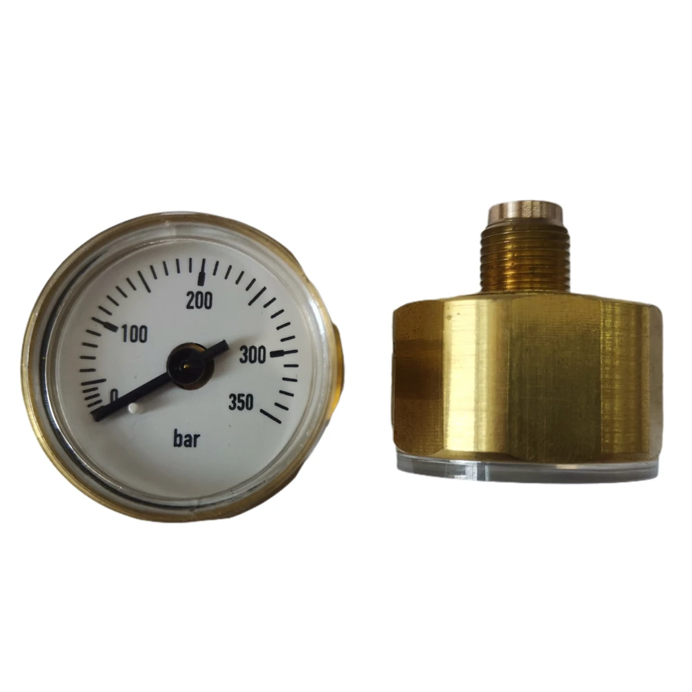 ED 28mm Zifferblatt Präzision Air Manometer Manometer 350Bar Mit 1/8 ...