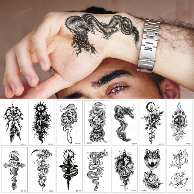 Tattoo Designs For Men On Hand Dragon