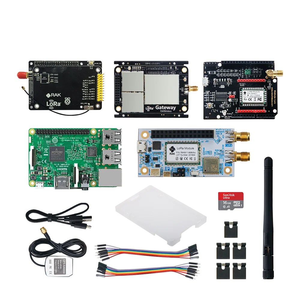 RAK Developer Kit | RAK831 | Raspberry Pi | WisNode LoRa | SX1301 | 433 ...