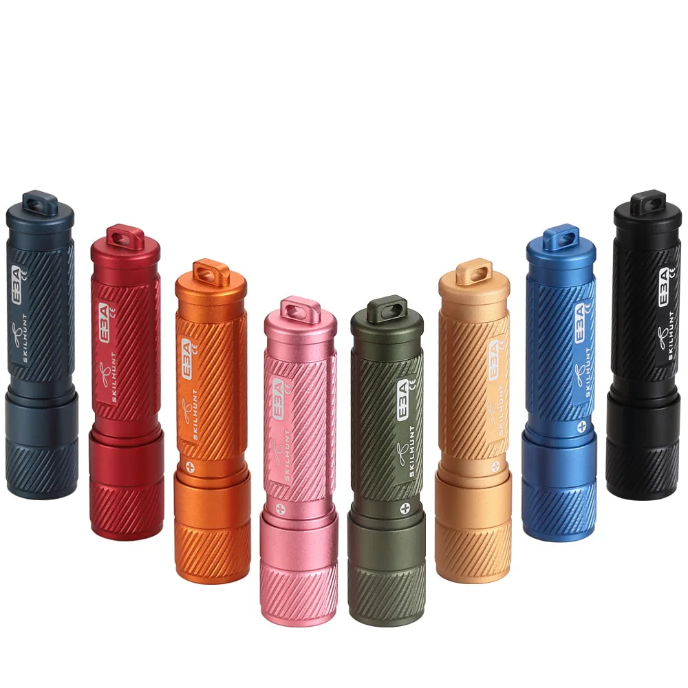 E3A Small Keychain Mini Light Super tiny Key Chain Torch AAA battery ...
