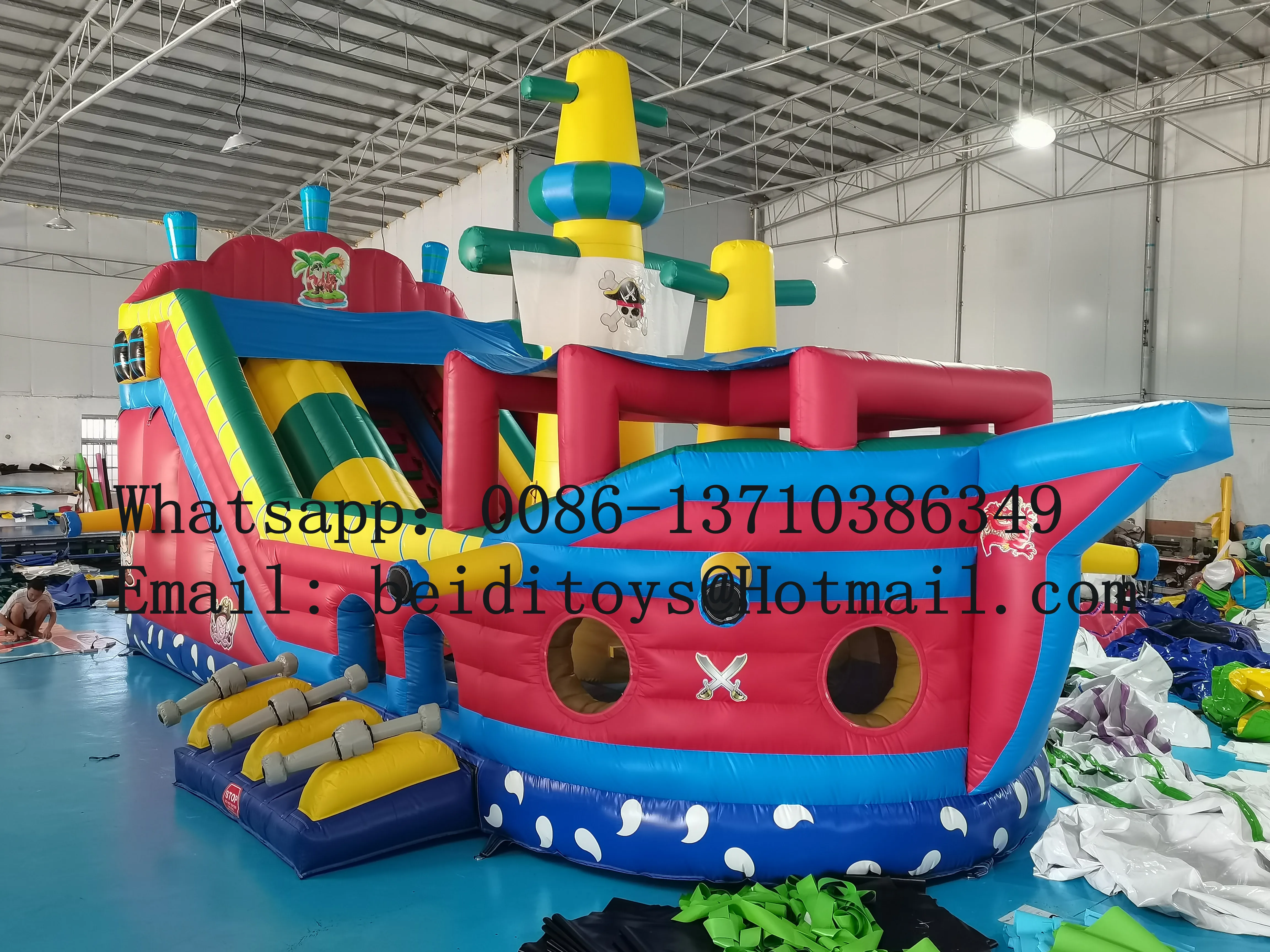 Castillo inflable de Barco Pirata para niños y adultos, parque de ...