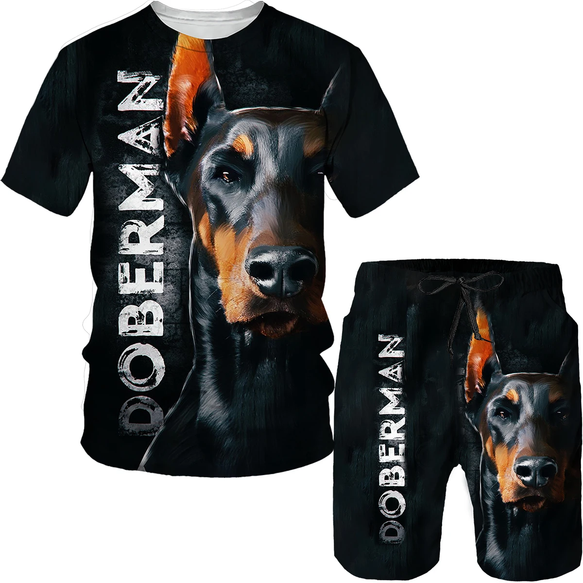 Summer-Doberman-3D-Printed-T-Shirt-and-Men-s-T-shirts-Shorts-Fashion ...