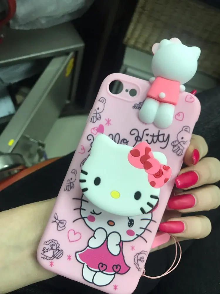 Hello Kitty Cartoon Soft Silicone Phone Case - KawaiiMerch.com