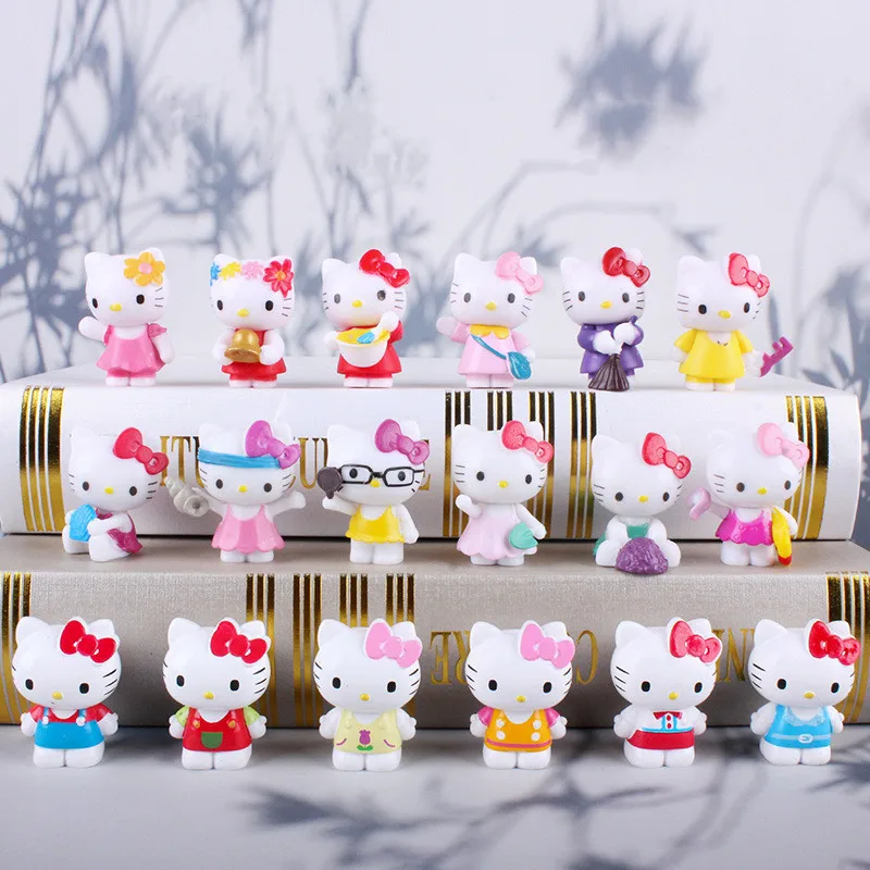 Mini Resin Figures Hello Kitty | Hello Kitty Cake Decoration | Hello ...