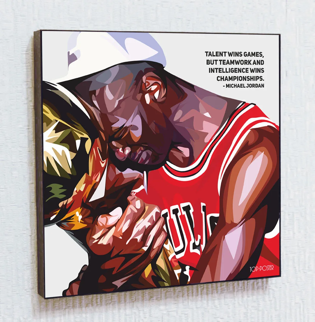 Michael Jordan Portrait Painting