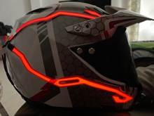 Night Safety Motorcycle Helmet LED Stripe | asghedom.com