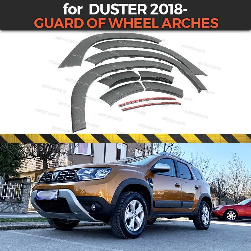 Wheel Arches For Dacia Duster 2018- Extensions Fenders 1 Set / 10 Pcs ...