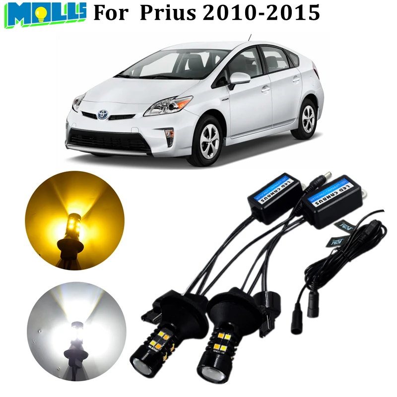 For Toyota Prius 2010-2015 Led Drl Daytime Running Lights Drl&front ...