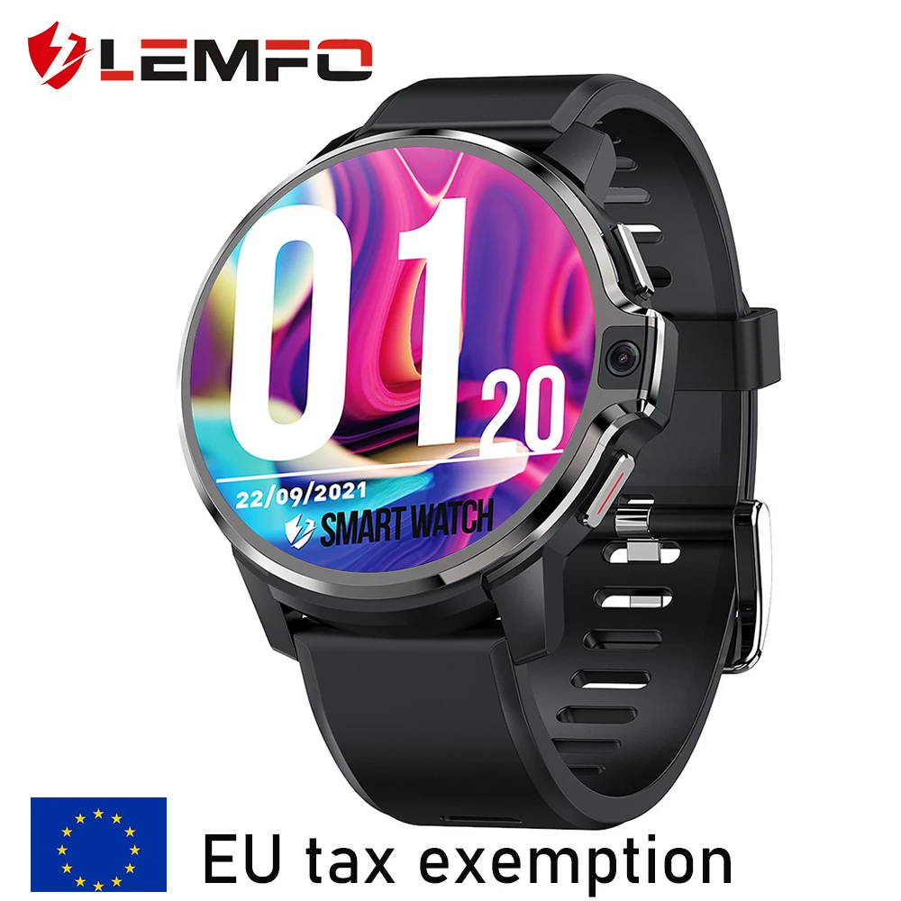 Lemfo Lemp Smart Watch 4g Android 9 4g 128gb Lte 4g Gps 1050 Mah Man ...