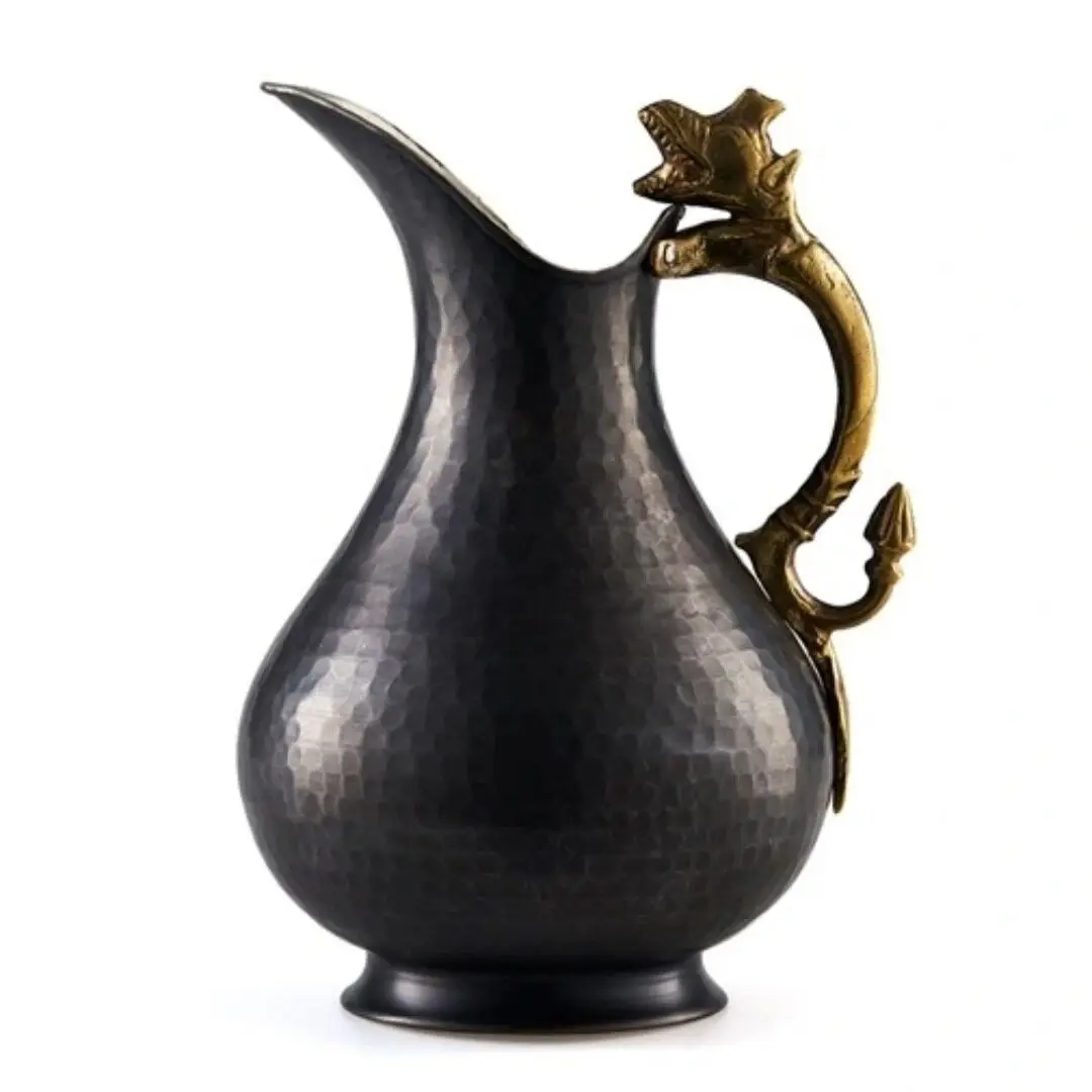 2 liters Large Jug hand hammered copper Turk water pitcher pure copper ...