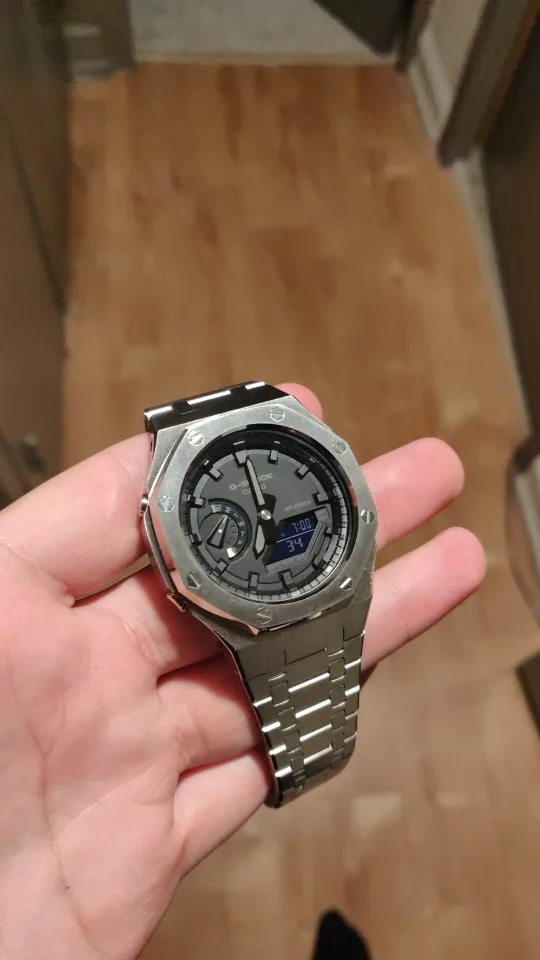 CASIOAK Silver - G Shock GA2100 | WATCHMODS