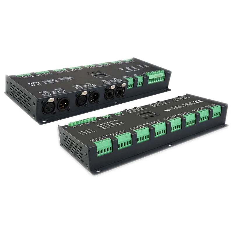 Ltech Led Dmx512 Decoder Controller;24 Channel Dmx Dc12-24v;3a*24ch Max ...