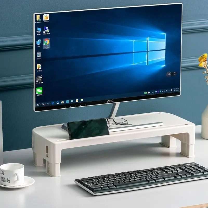 Monitor-Heightening-Home-Office-Storage-Desktop-Height-Single ...