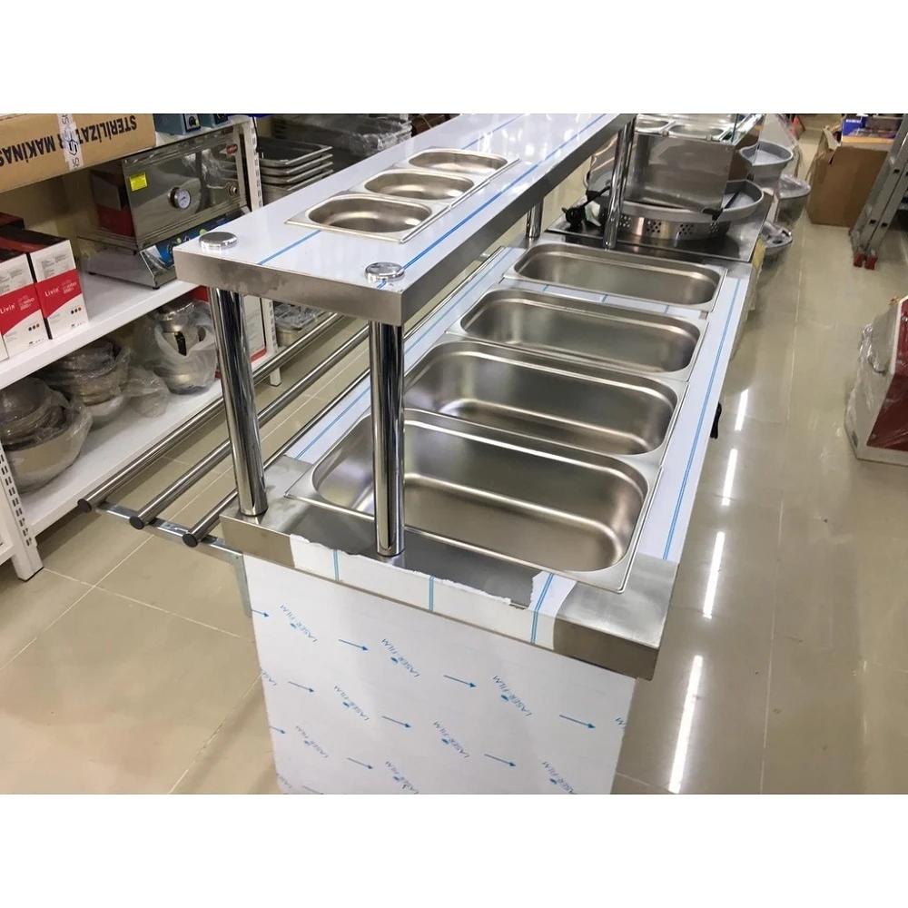 Commercial Restaurant Catering Cafe Hot Food serving unit stove Bain ...