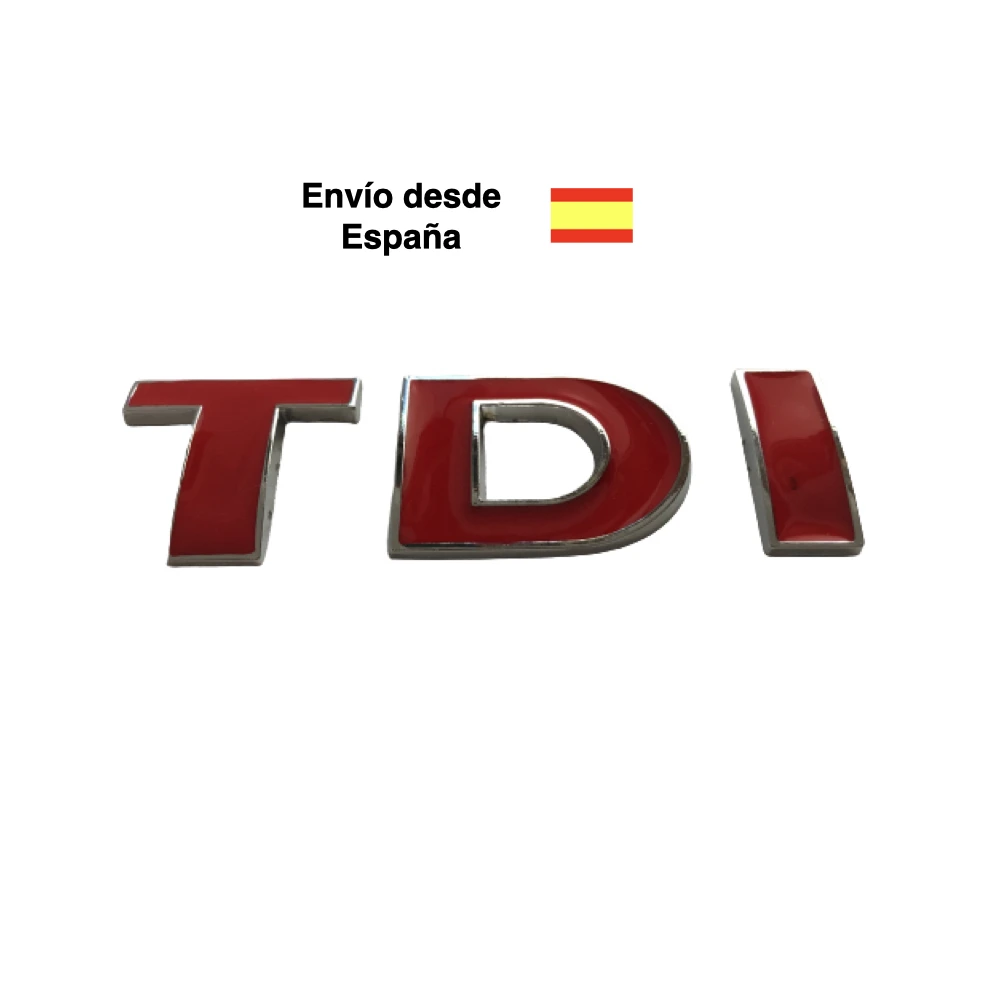 Letras-TDI-rojas-para-Audi-Volkswagen-Skoda-Seat-insignia-logotipo ...