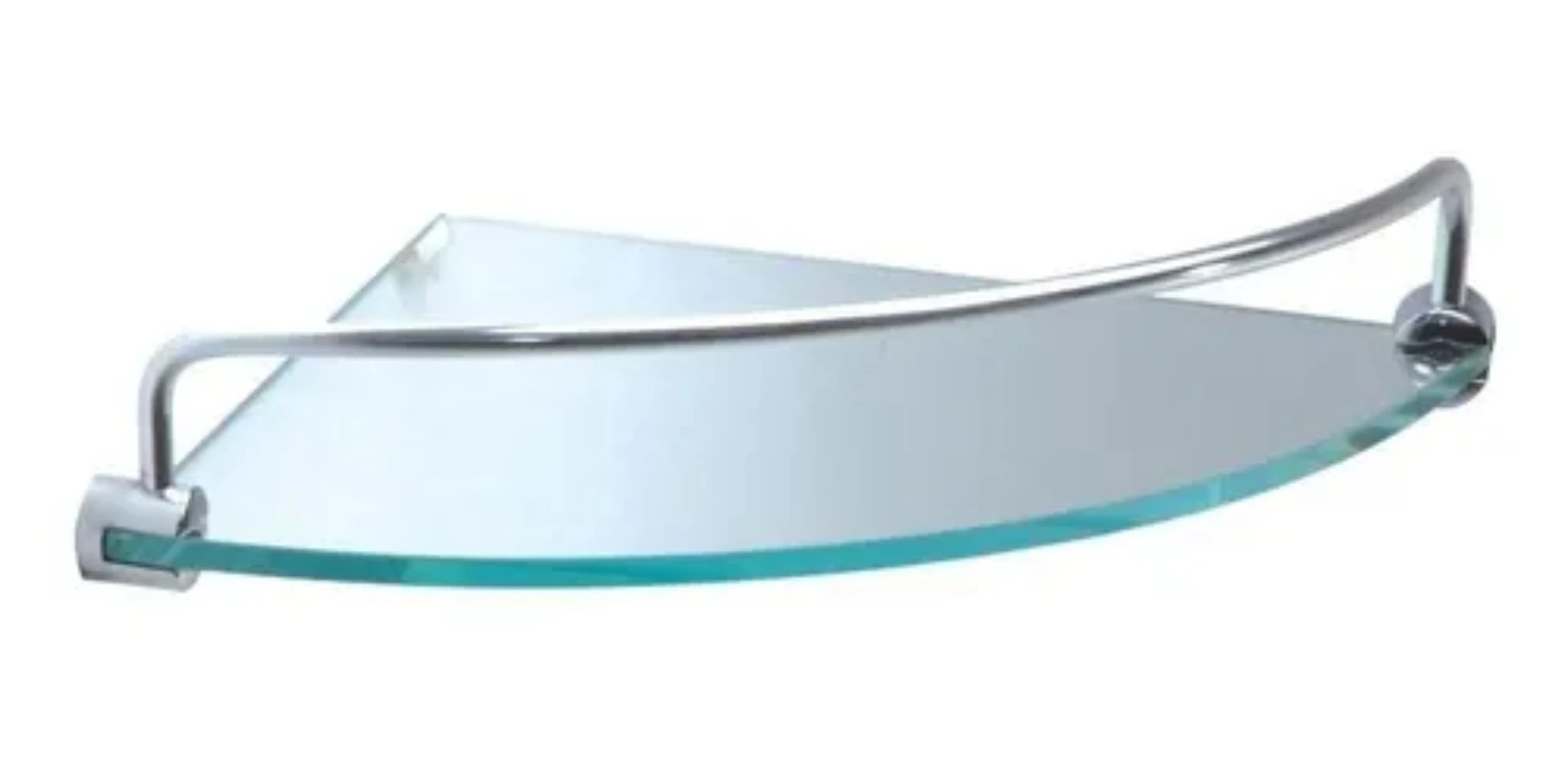 Round Glass Corner Shelf for Bathroom with Grade Aluminum Luxury ...