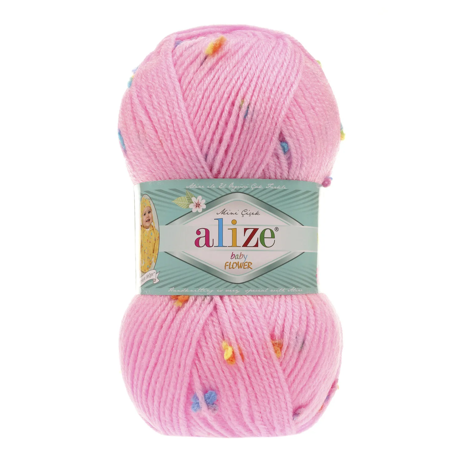 Alize Baby Flower 94% acrílico-6% poliamida/100 gr - 210 m para hacer ...