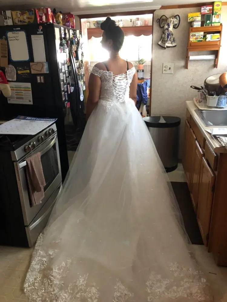 Wedding Gown Off Shoulder Bridal Dress - Life Changing Products