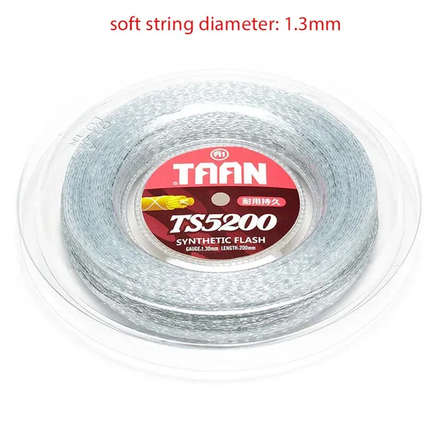 TAAN 테니스 라인, 대형 스트링 라켓 라인, 육각 폴리에스터, 하드 및 소프트 라인, 200m