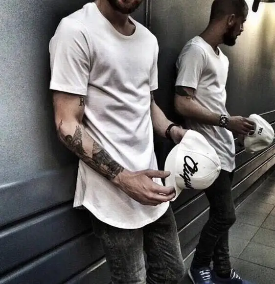 hiphop Long High Low Tee 2020 Fashion Hip Hop Man Spring Top T shirt T ...