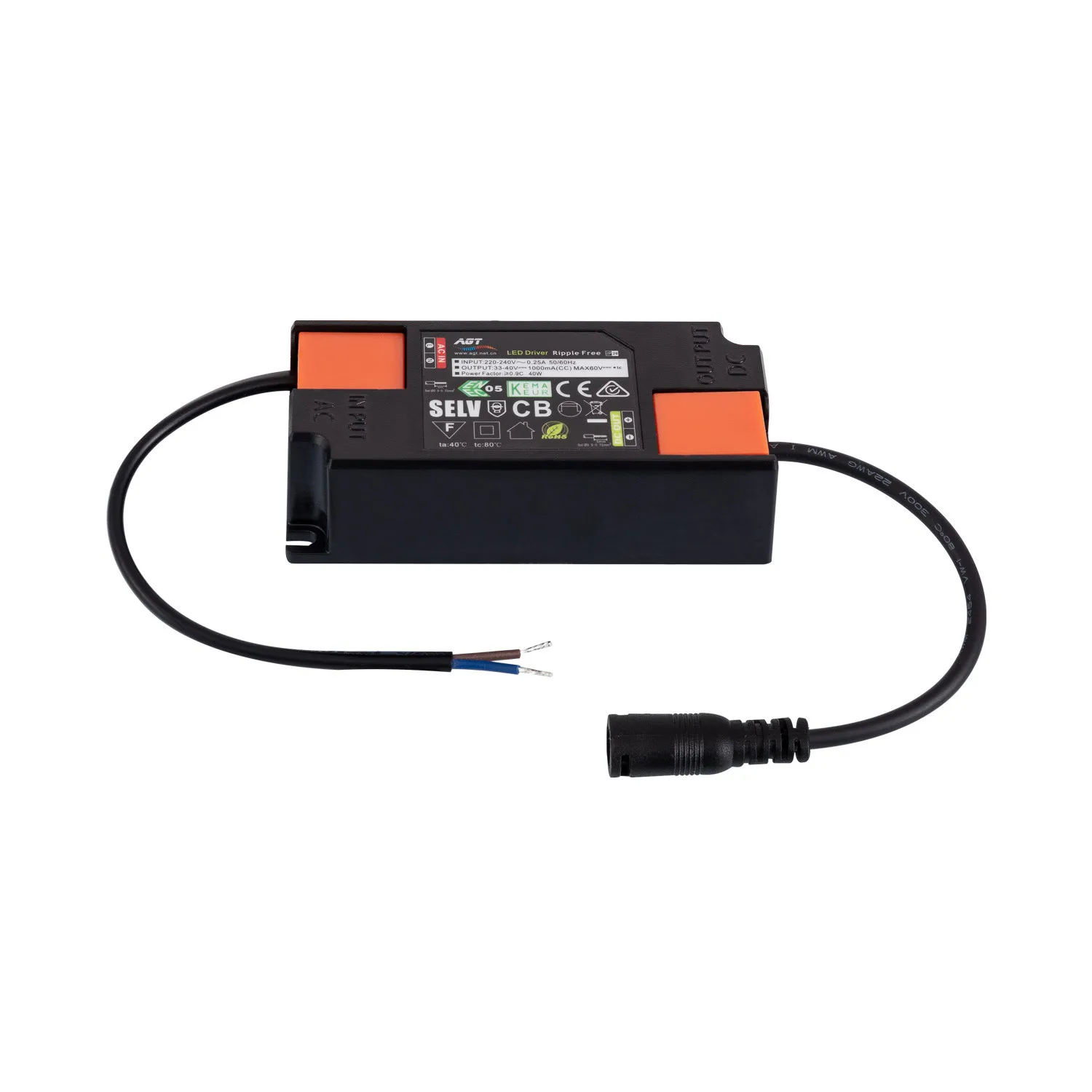 TECHBREY-Driver-AGT-Connection-Output-Jack-33-40V-DC-40W-for-luminaire ...